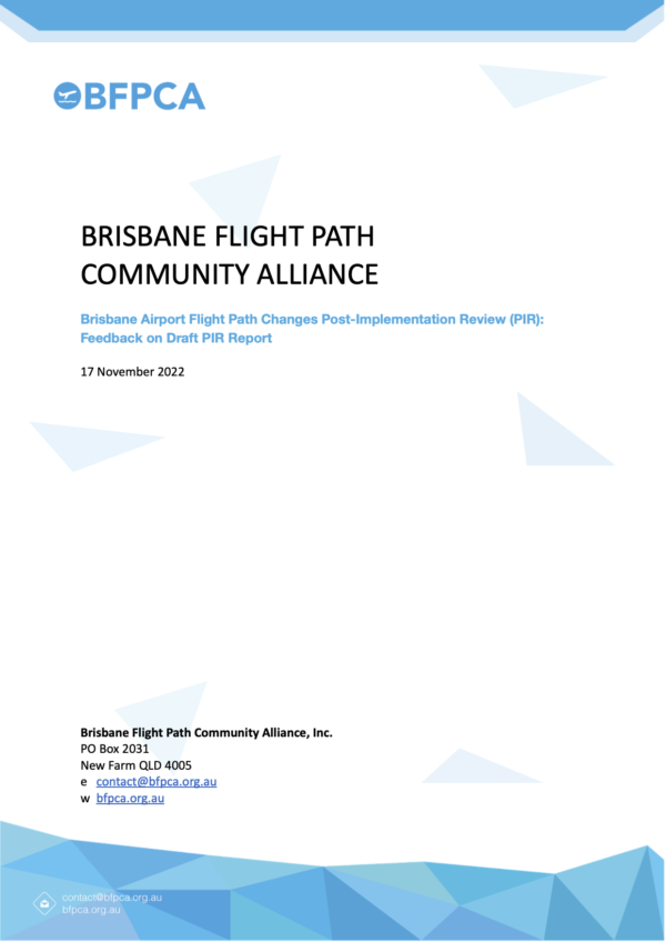 Post-Implementation Review (PIR) updates – BFPCA